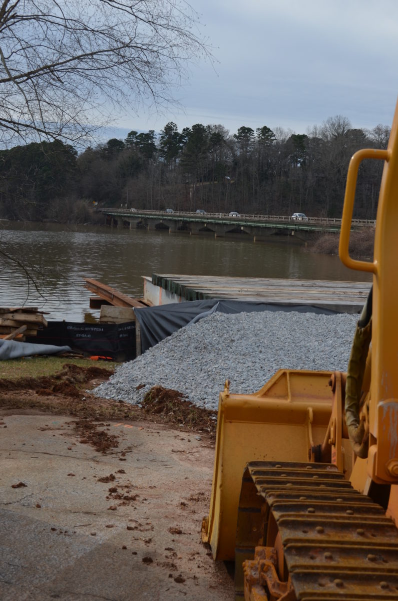 Progress on the New Bridge at Clarks Bridge Park - Lake Lanier