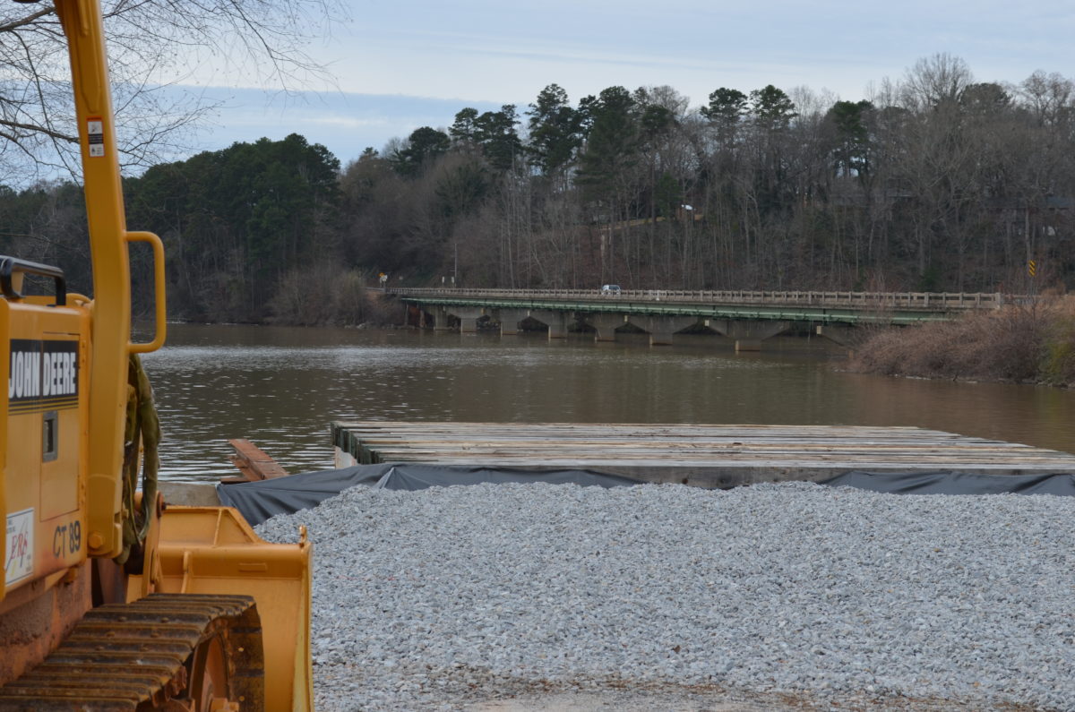 Progress on the New Bridge at Clarks Bridge Park - Lake Lanier