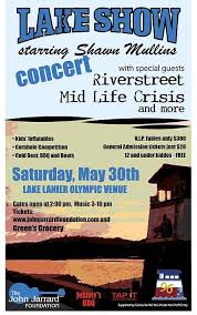 The Lake Show with Shawn Mullins on Lake Lanier May 30th