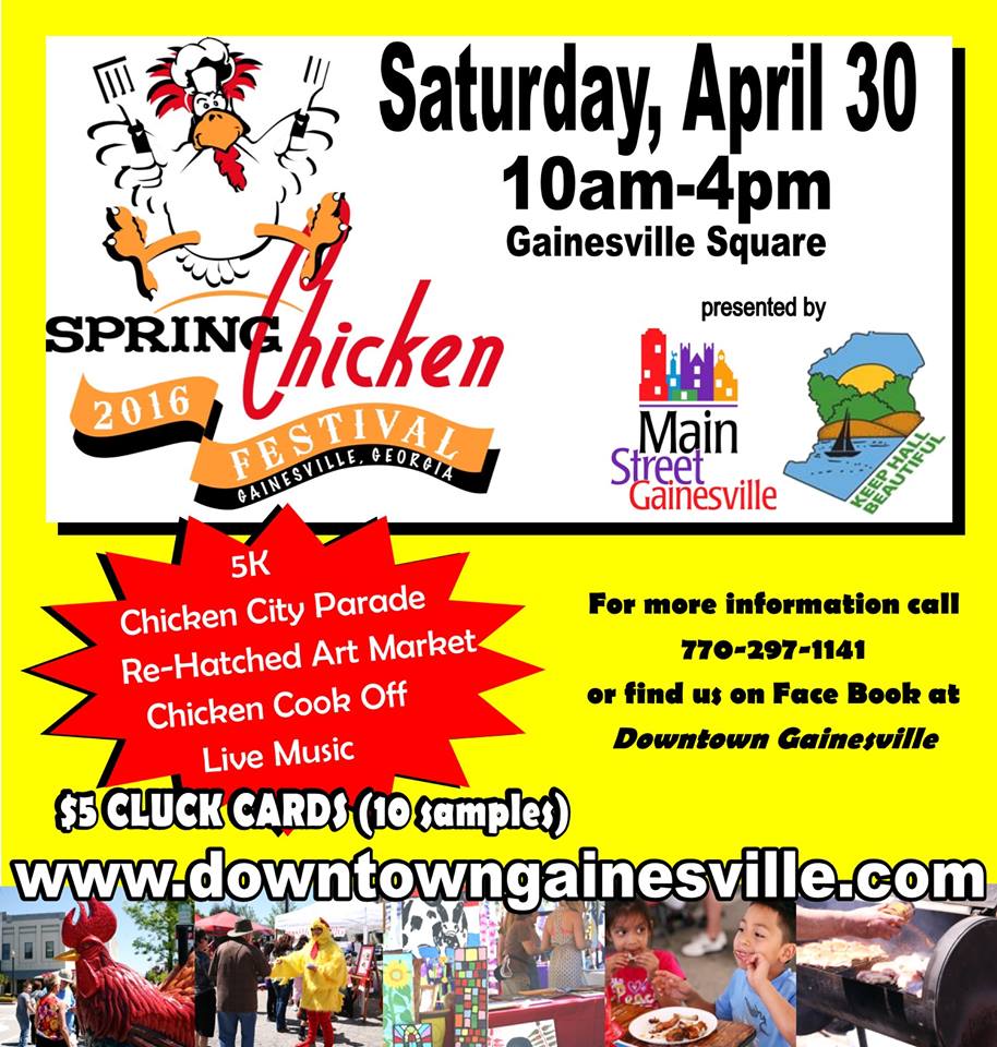 Scramble to the Spring Chicken Festival in Gainesville - Lake Lanier